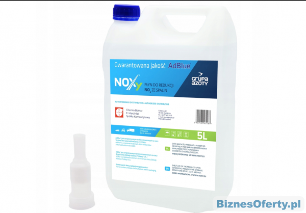 NOXy® AdBlue® autoryzowany dystrybutor - 5 litrów+lejek - Biznes Oferty.pl